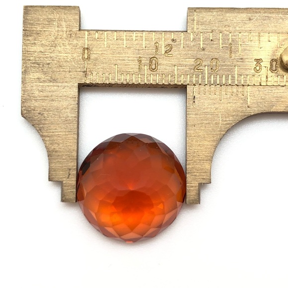 Jewelry | Madeira Citrine Round Loose Stone 18mmx 12mm | Poshmark